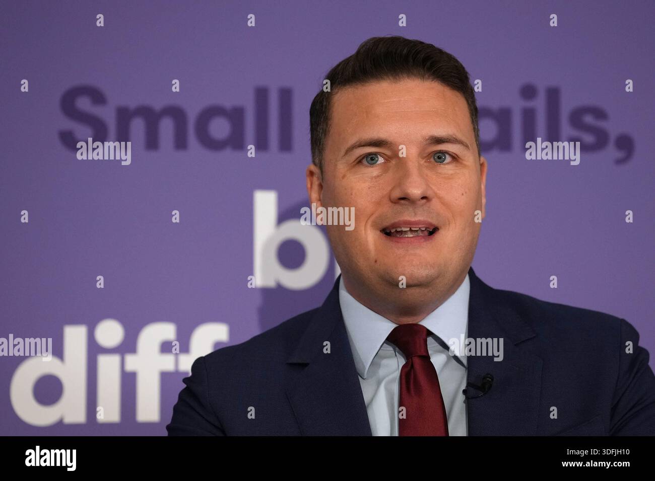 Health Secretary Wes Streeting speaking at the Institute for Government ...