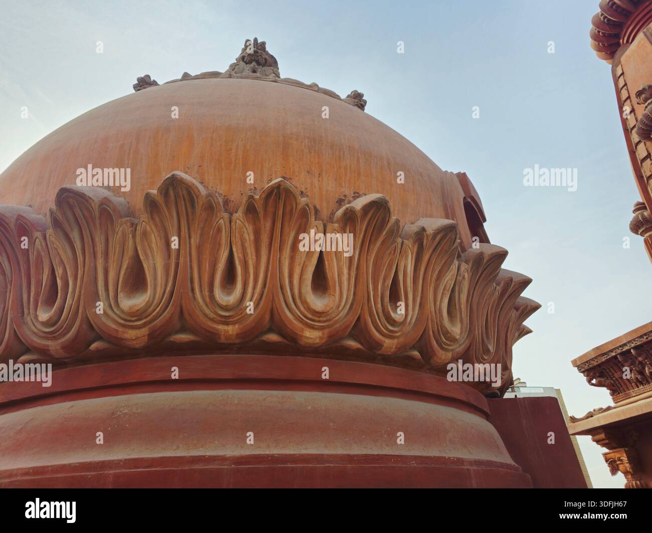 Cairo, Egypt, January 1 2026: details from The Baron Empain Palace Qasr El-Baron, a distinctive ...