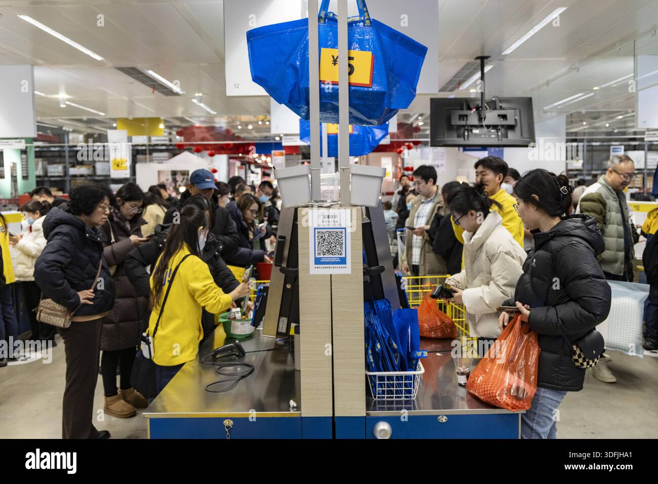 Shoppers visit the Zhongbei IKEA store in Tianjin, China, 10 January ...
