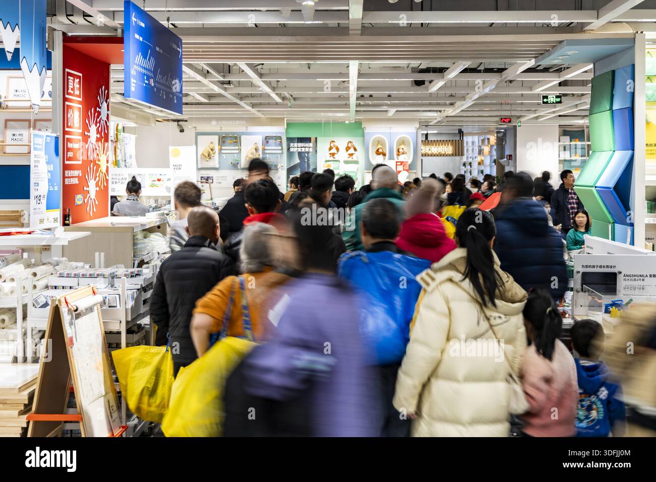 Shoppers visit the Zhongbei IKEA store in Tianjin, China, 10 January ...