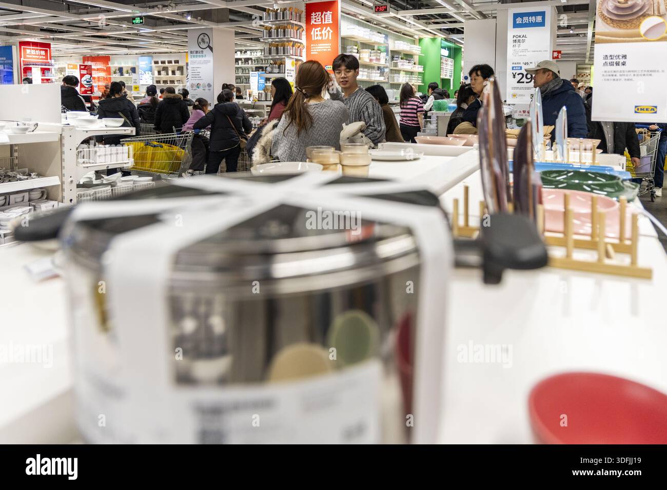 Shoppers visit the Zhongbei IKEA store in Tianjin, China, 10 January ...