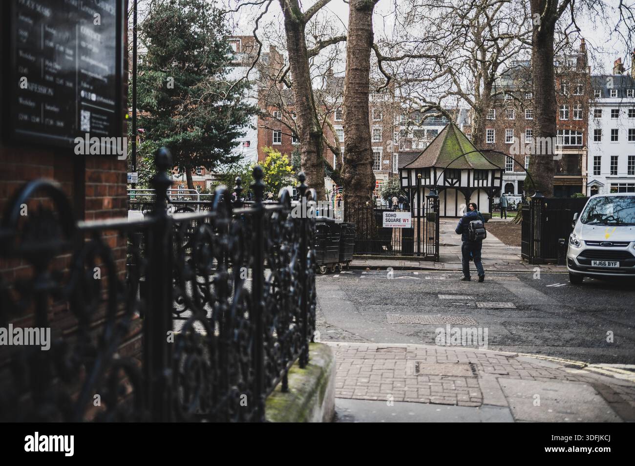 Soho Square on London am 10.01.2026. // Soho Square on London on ...