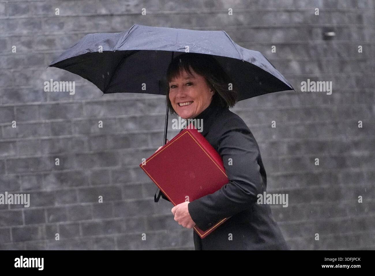 Jo Stevens Britain's Secretary of State for Wales arrives for a cabinet ...