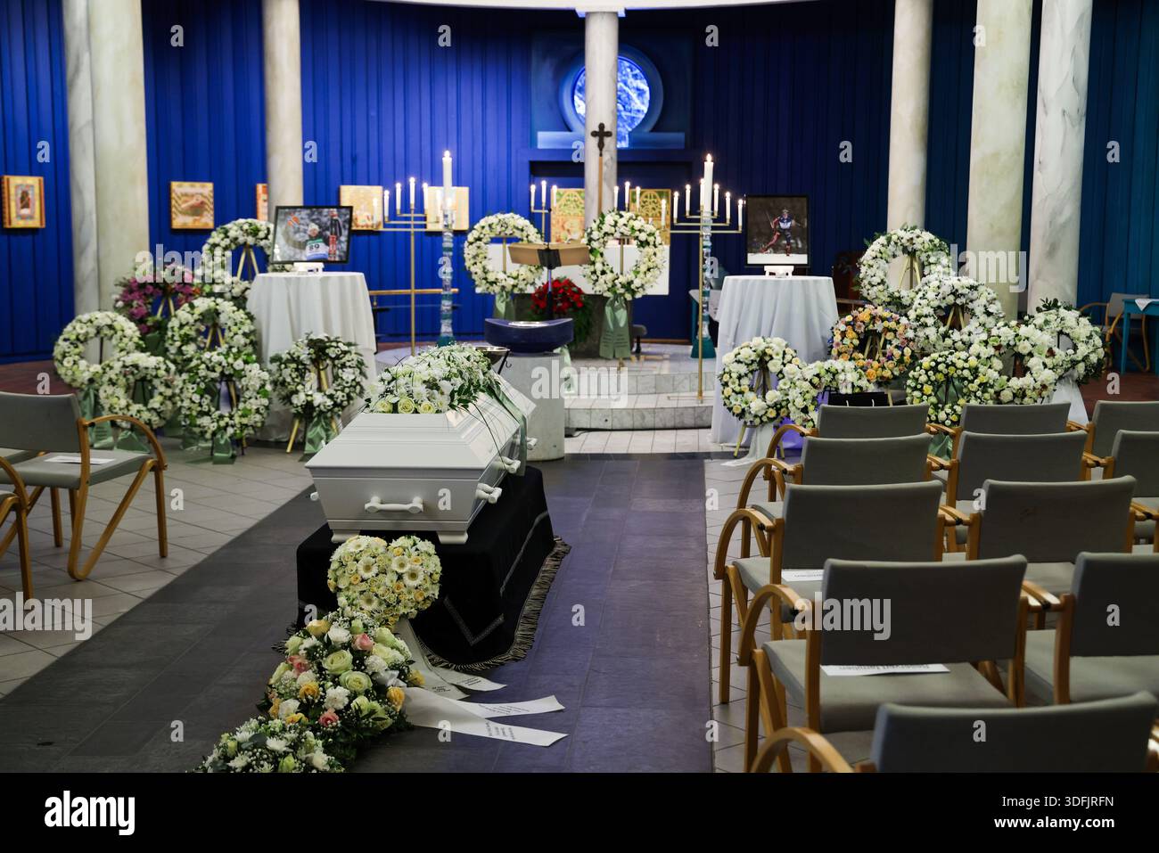Lillehammer 20260113. Funeral for biathlete Guttorm Sivert Bakken in ...