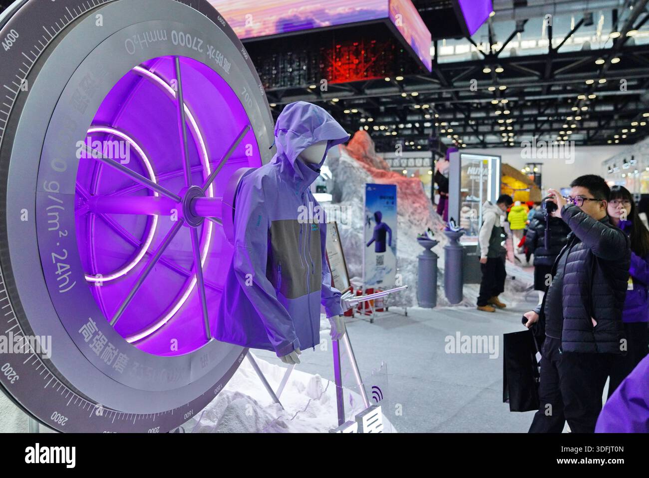 People visit the ISPO Beijing 2026 exhibition in Beijing, China, 10 ...