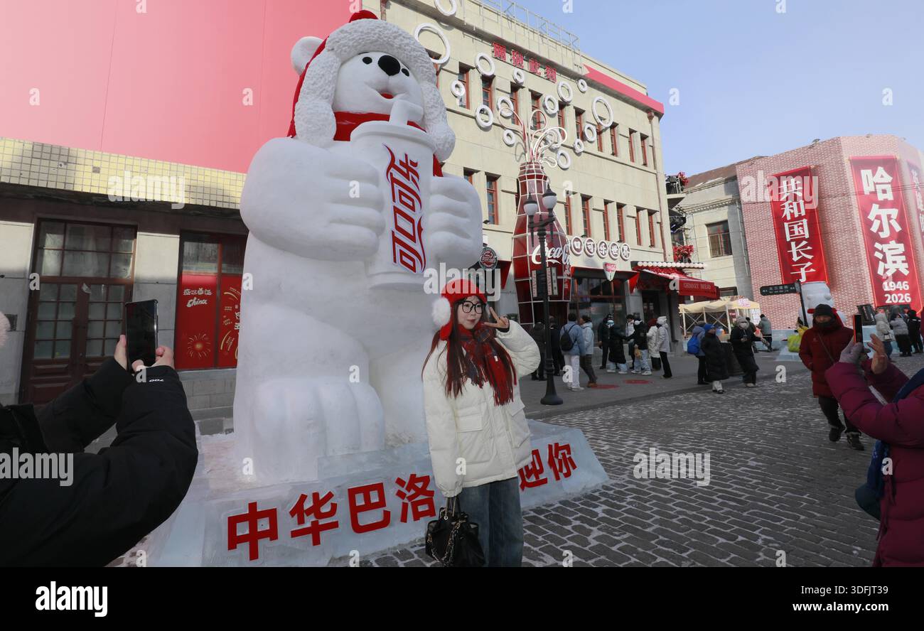 Ice and snow sculptures attract visitors at the Baroque-style ...