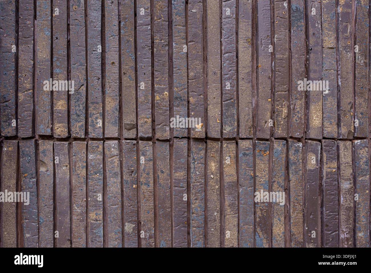 Rough texture of ceramic rectangles. Abstract background Stock Photo ...