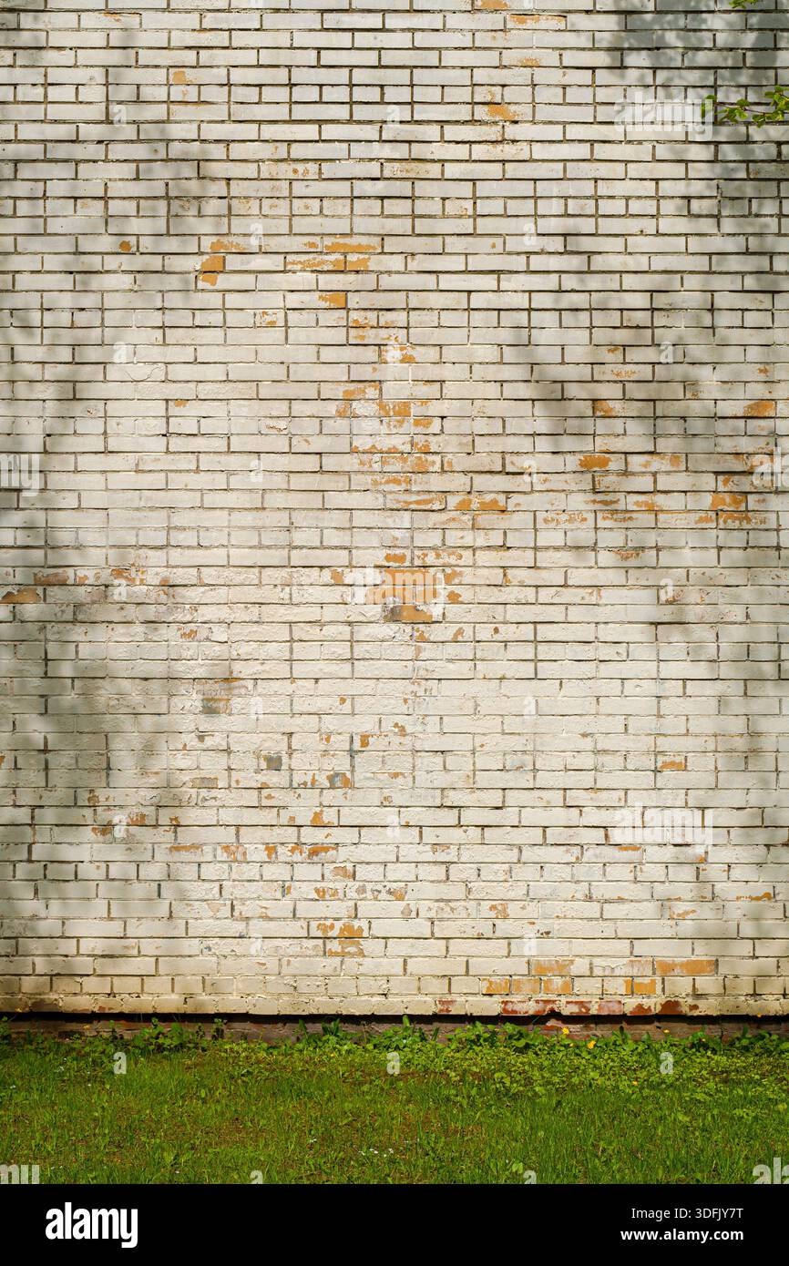 Texture of a white brick wall. Abstract construction background Stock ...