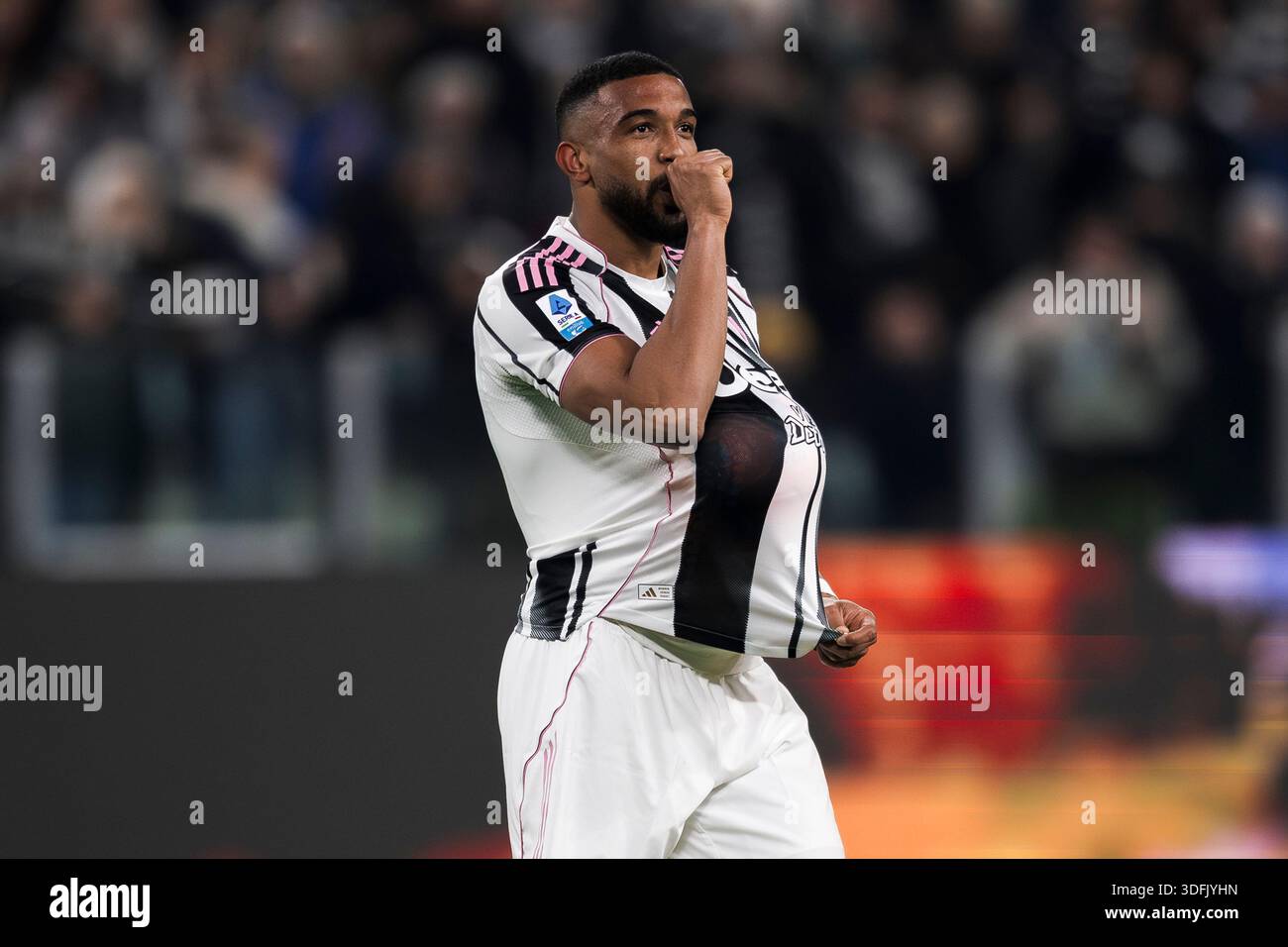 Gleison Bremer of Juventus FC celebrates after scoring the opening goal ...