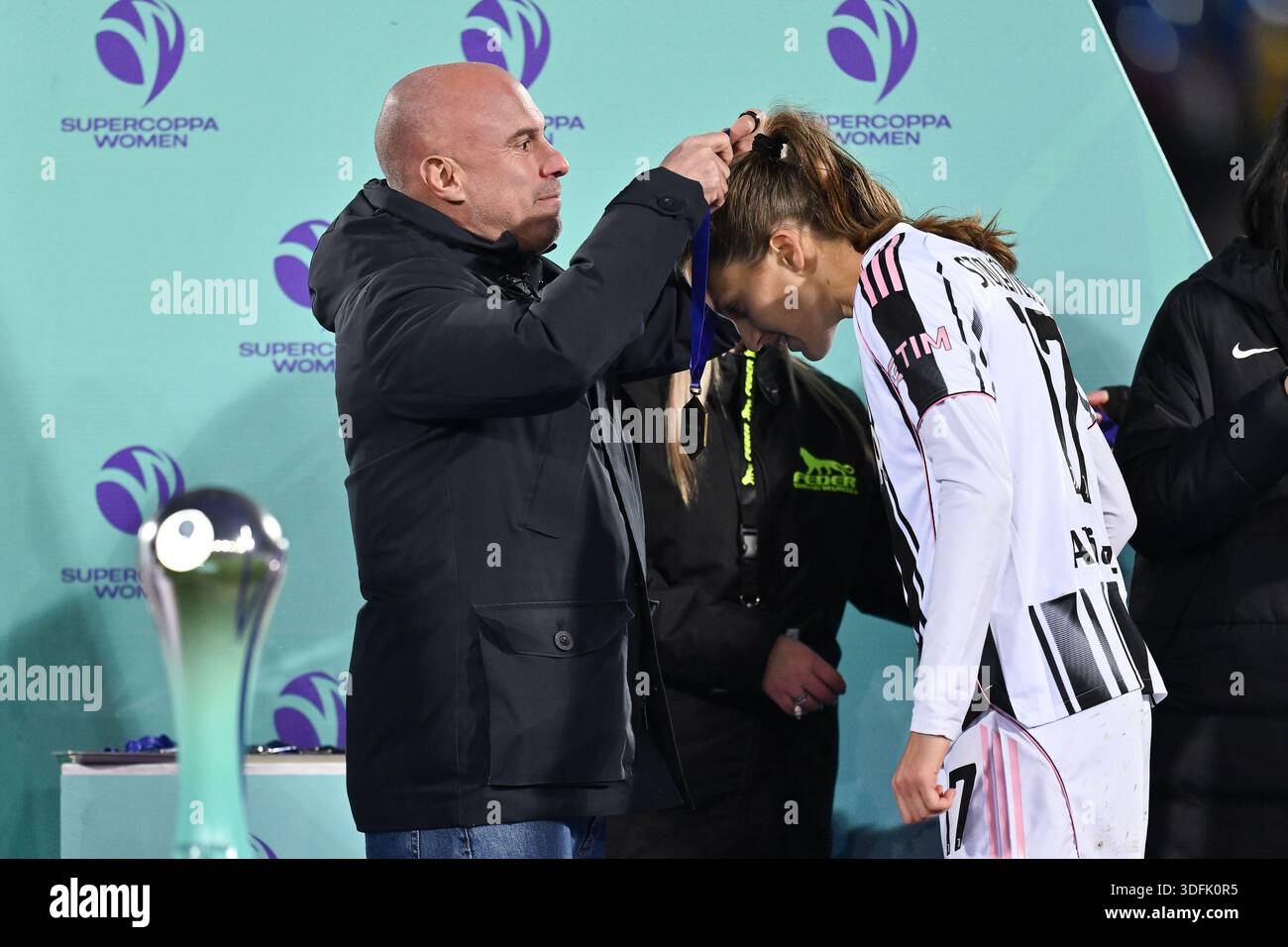 Andrea Soncin and Emma Stolen Godo of Juventus F.C. during the awards ...