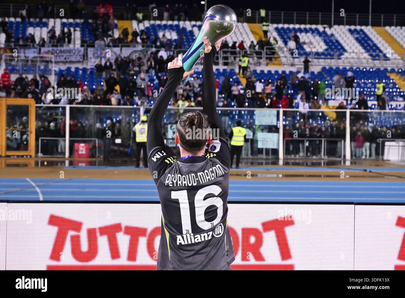 Pauline Peyraud-Magnin of Juventus F.C. during the awards ceremony of ...