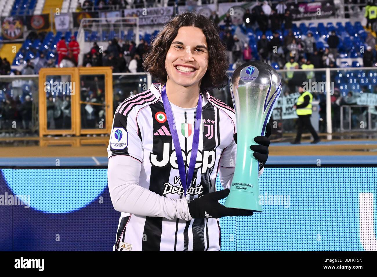 Eva Schatzer of Juventus F.C. during the awards ceremony of the Women's ...