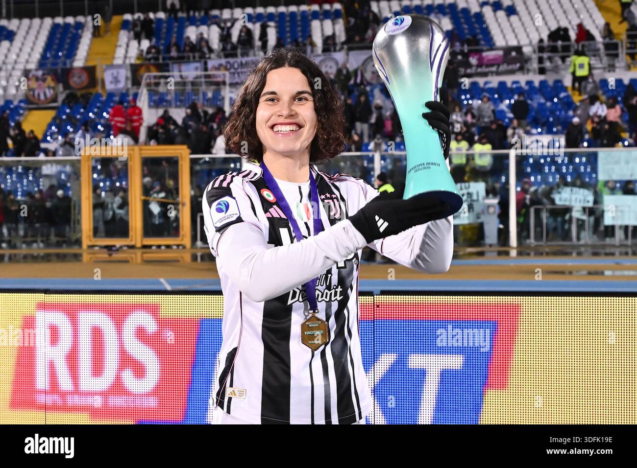 Eva Schatzer of Juventus F.C. during the awards ceremony of the Women's ...