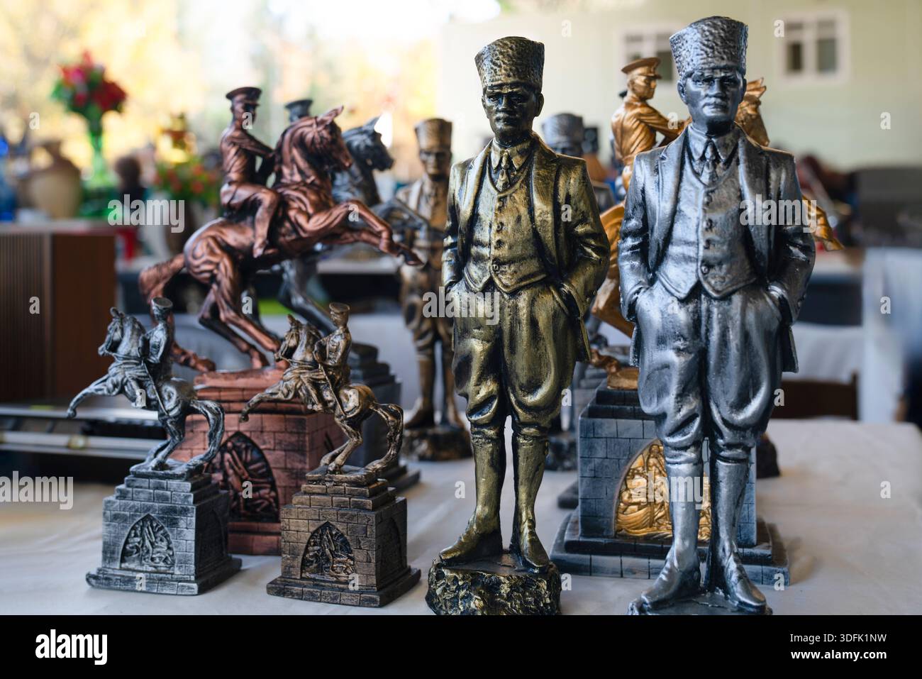 Ankara, Turkey - November 5, 2025: Statues and figurines of Mustafa ...