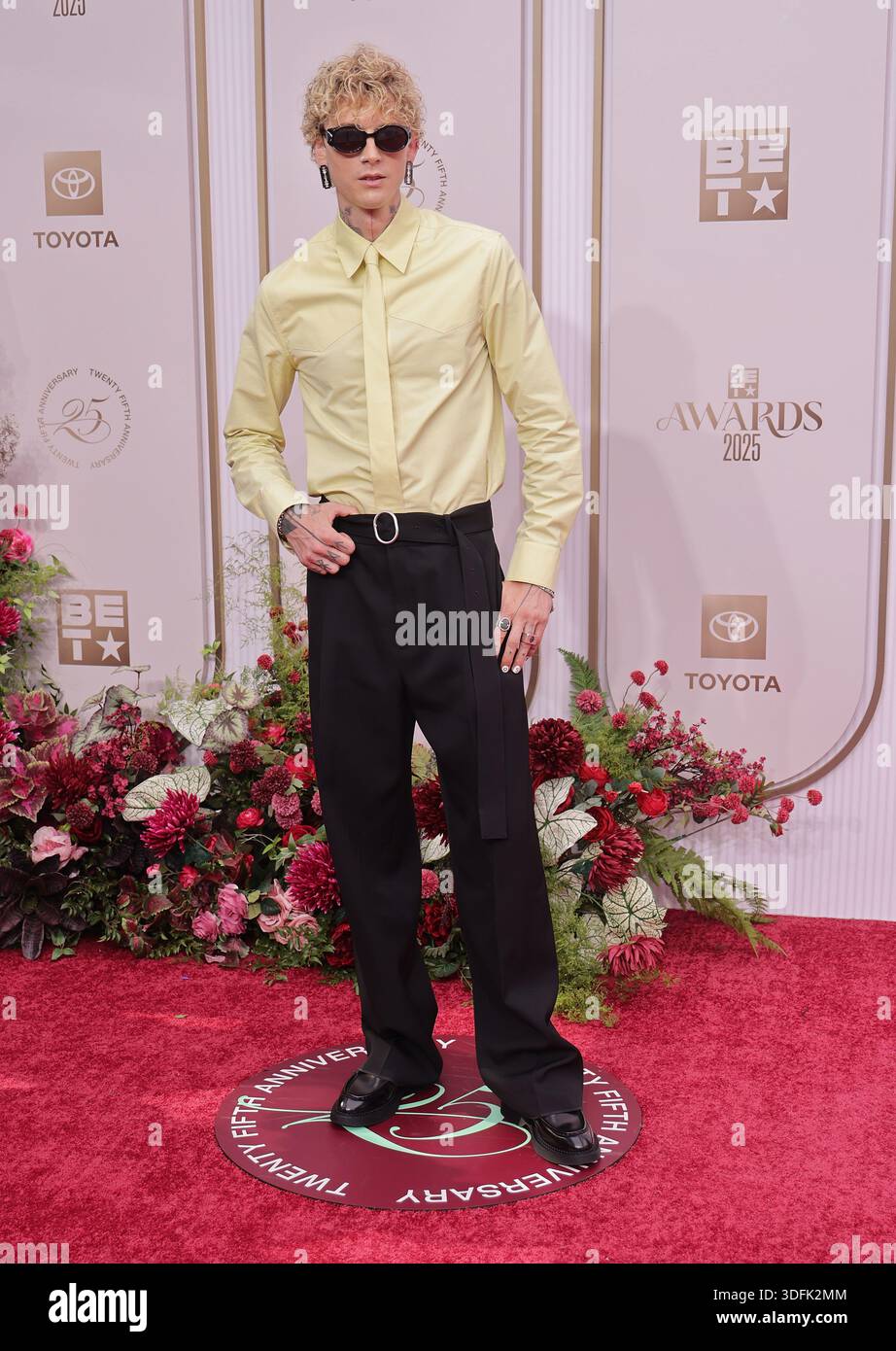 Colson Baker (MGK) attends the 2025 BET Awards at Peacock Theater ...