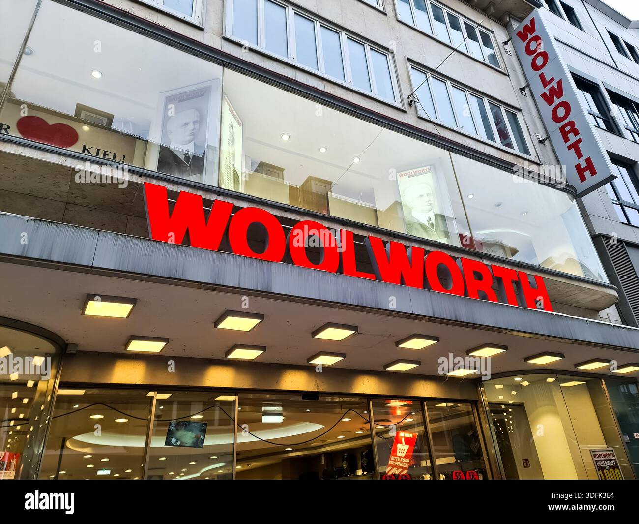 Kiel, Germany - 07. January 2026: Woolworth department store building ...
