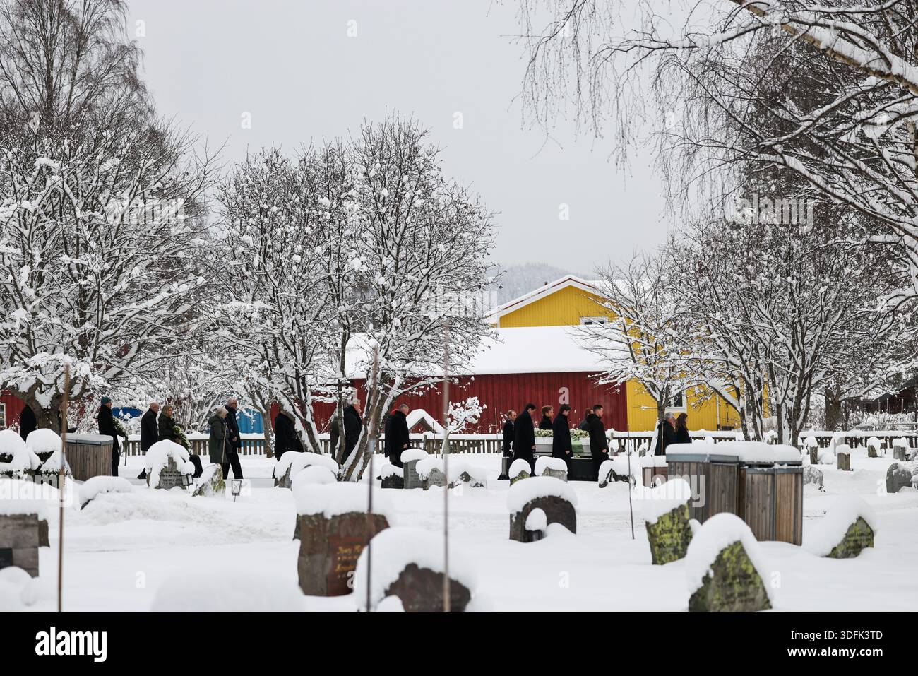 Lillehammer 20260113. Funeral for Biathlete Guttorm Sivert Bakken in ...