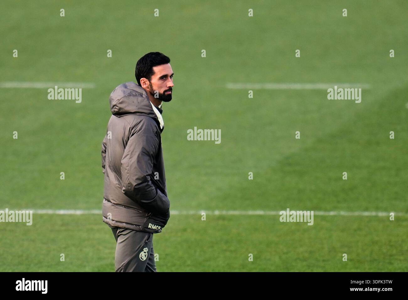Real Madrid new coach Alvaro Arbeloa attends a training session at the ...