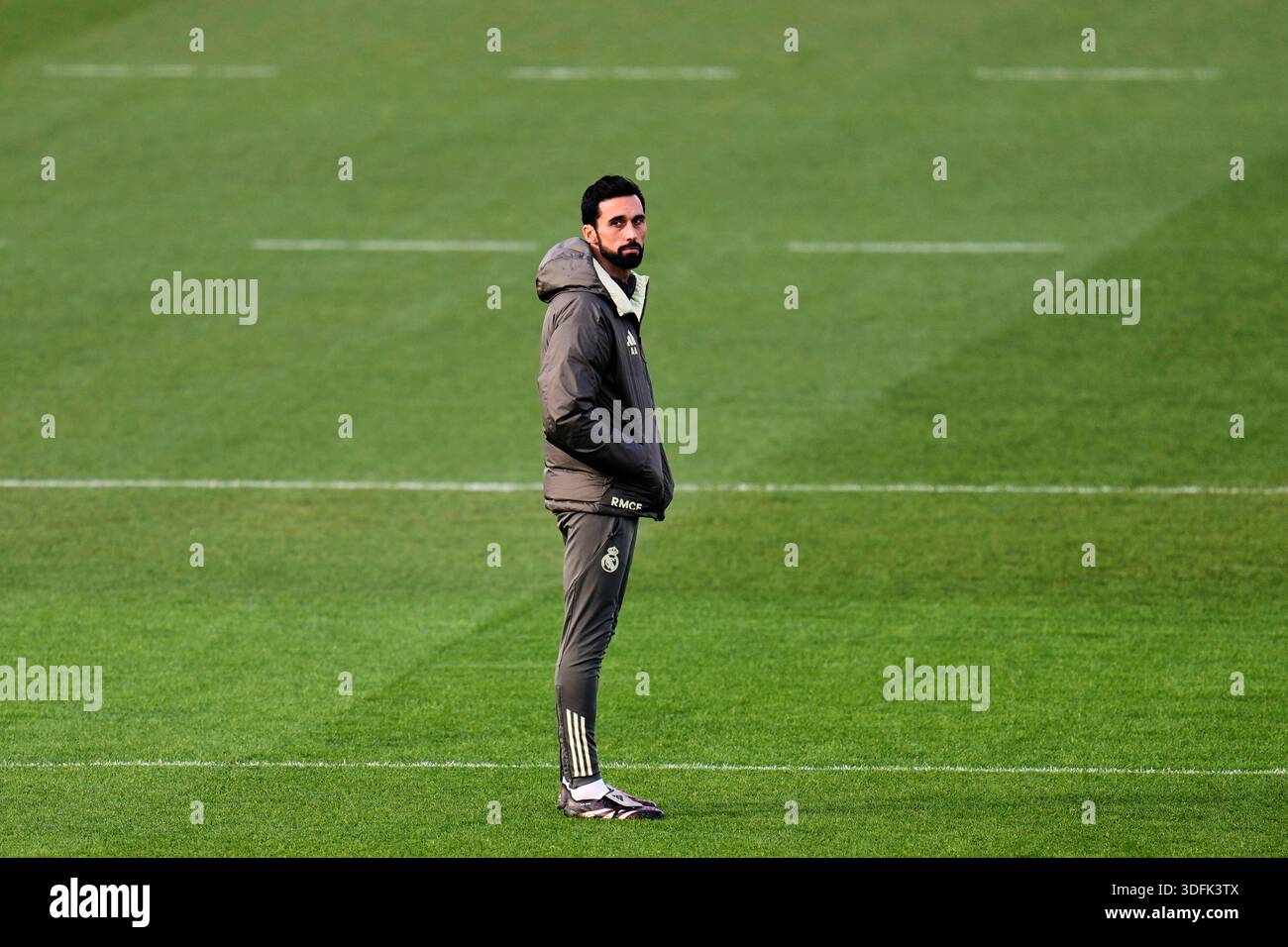 Real Madrid new coach Alvaro Arbeloa attends a training session at the ...