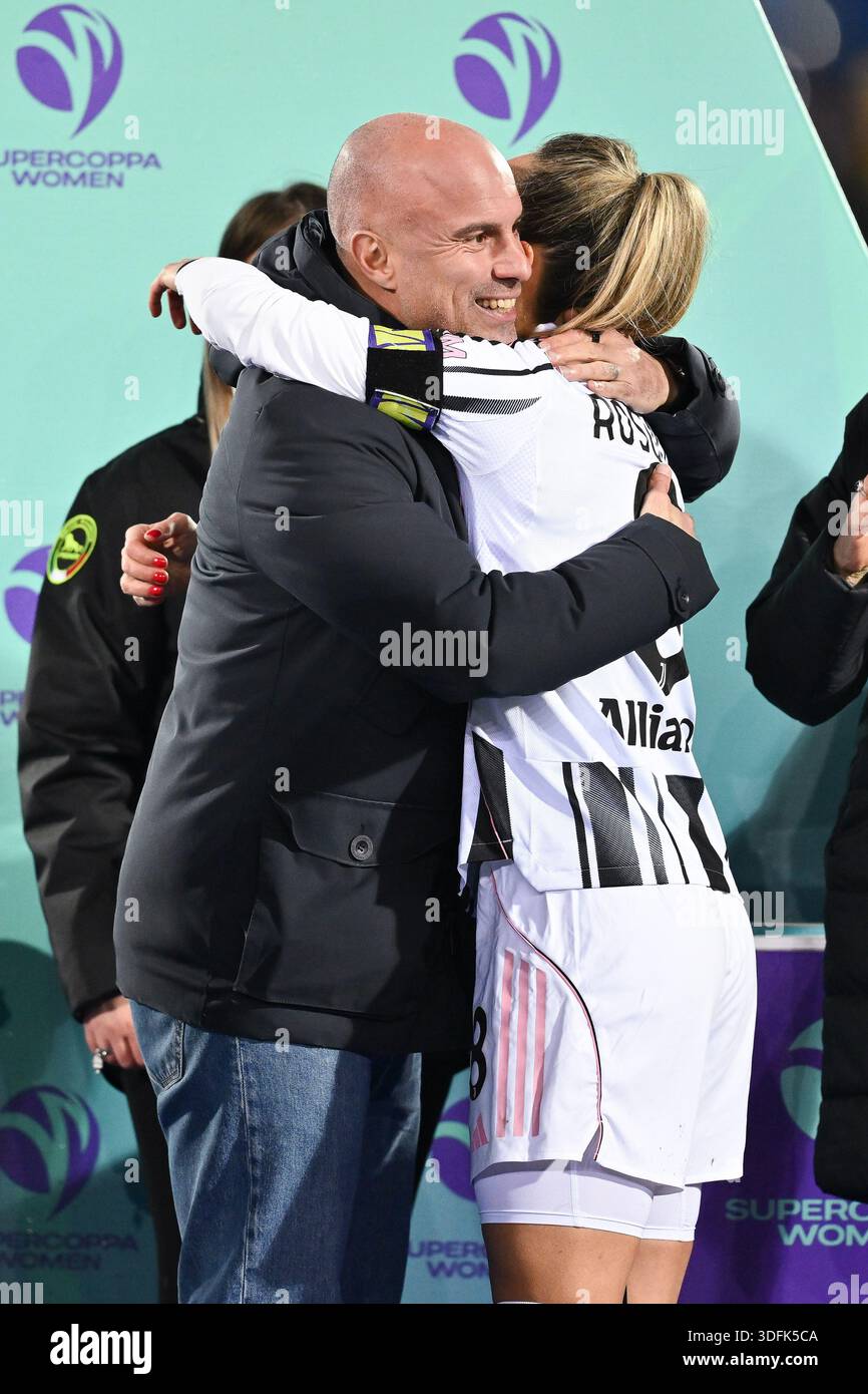 Andrea Soncin and Martina Rosucci of Juventus F.C. during the awards ...