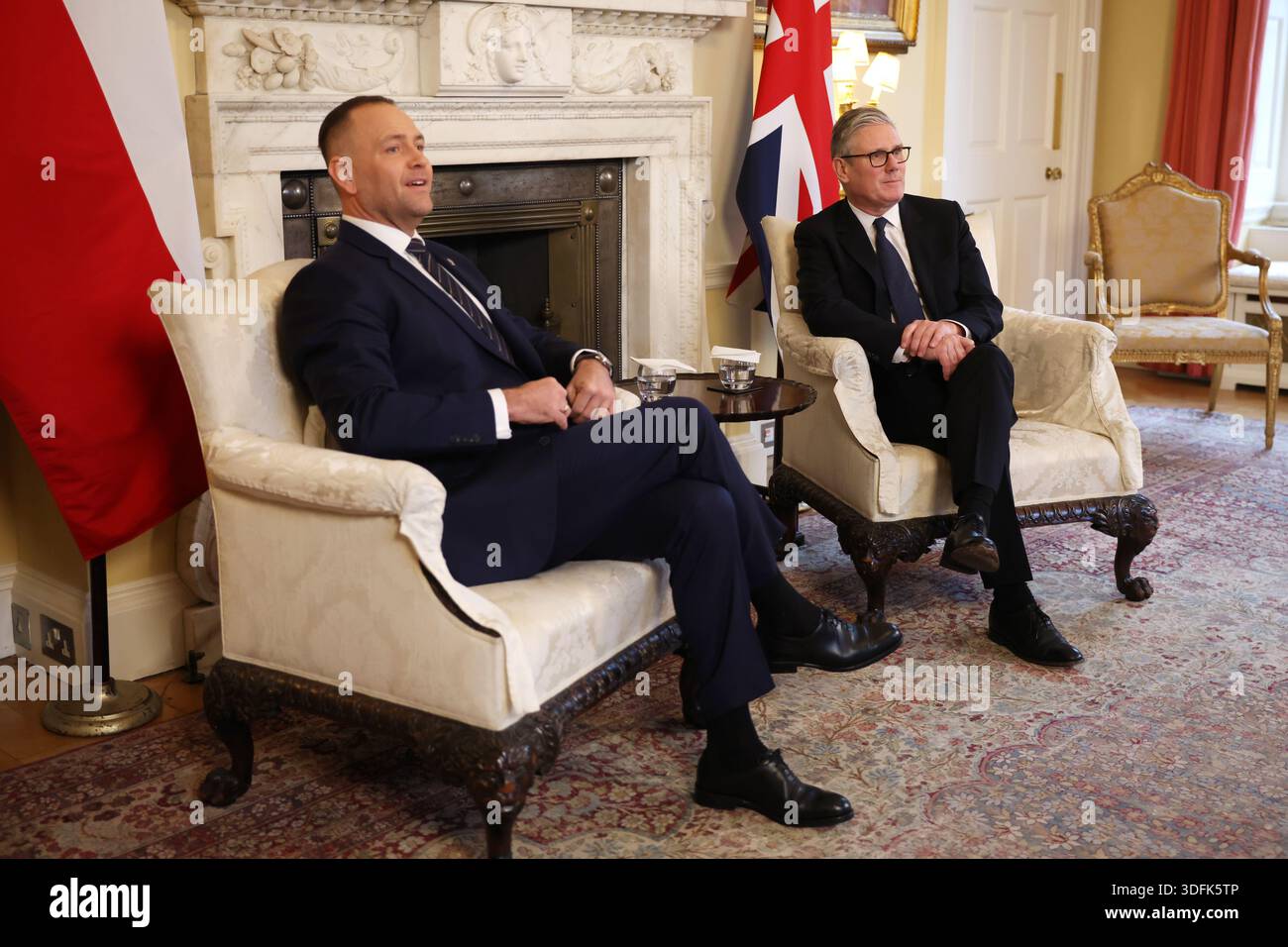 Prime Minister Sir Keir Starmer (right) with President of Poland Karol ...