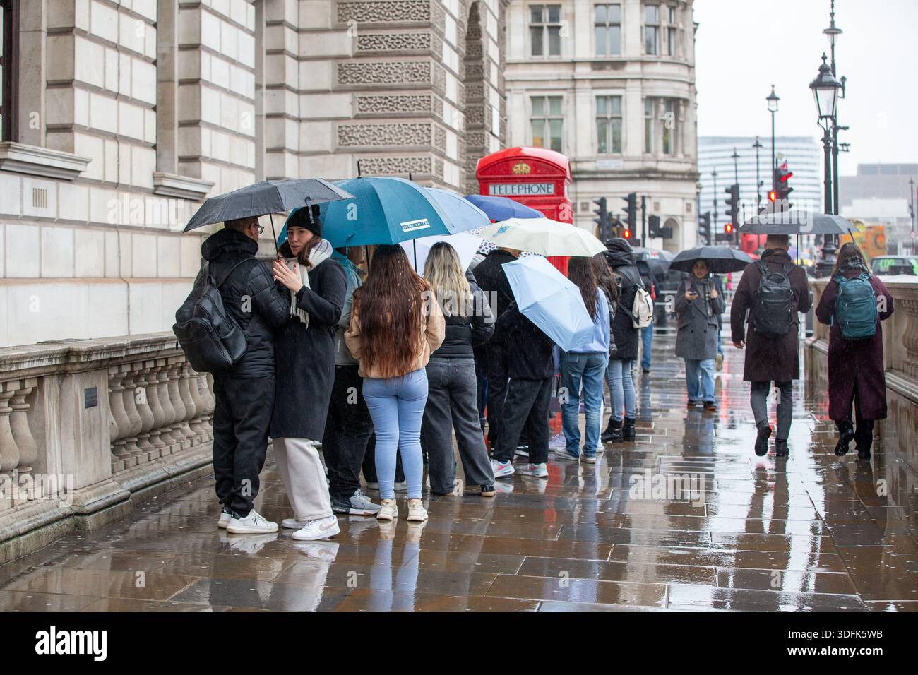 London England, UK. 13th Jan, 2026. The typically British wet and ...