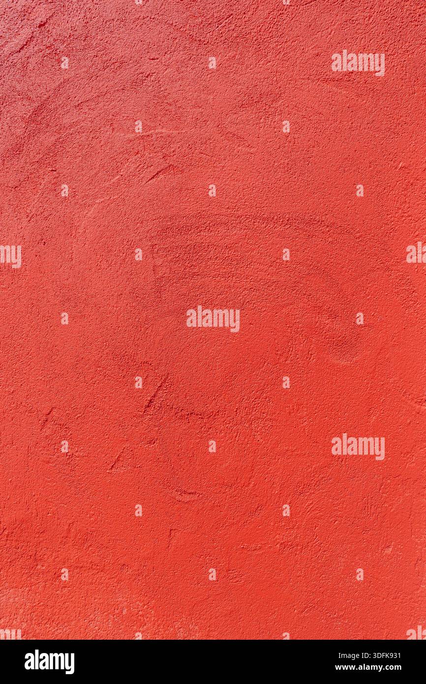 Texture of an old red plastered wall. Abstract construction background ...