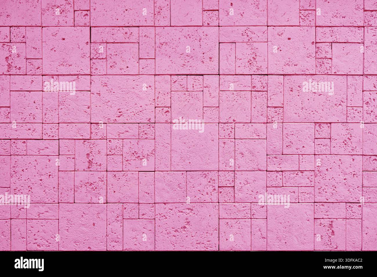 Pink brick wall. Abstract construction background Stock Photo - Alamy