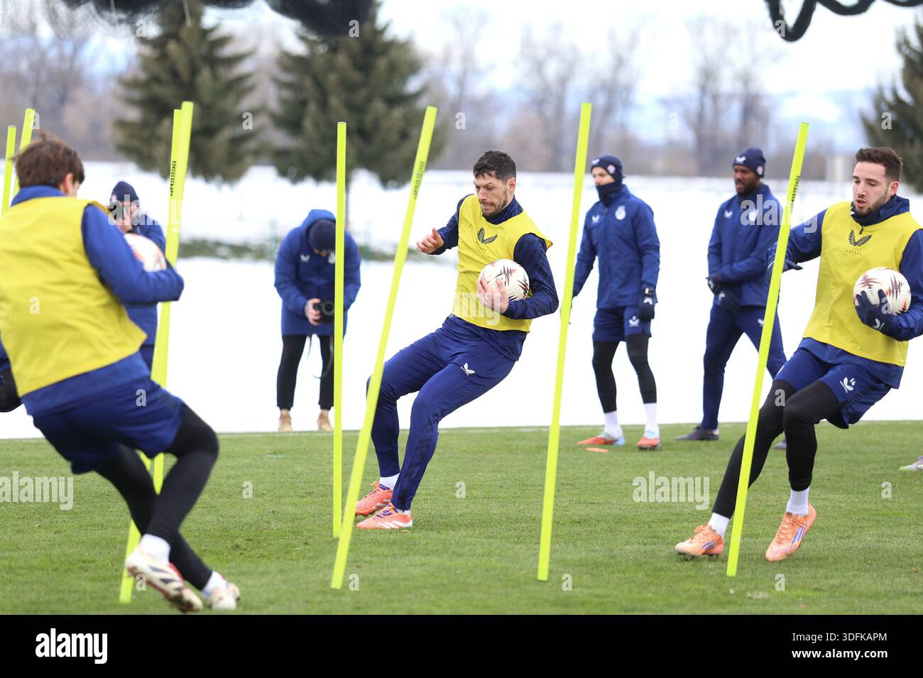 Open training of GNK Dinamo during media day as part of winter ...
