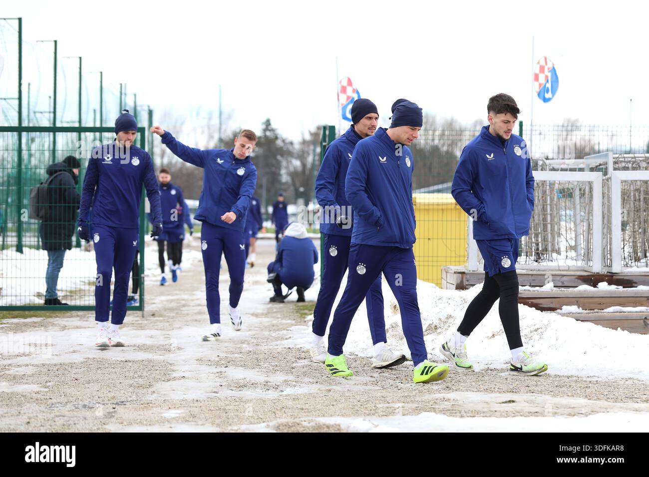 Open training of GNK Dinamo during media day as part of winter ...