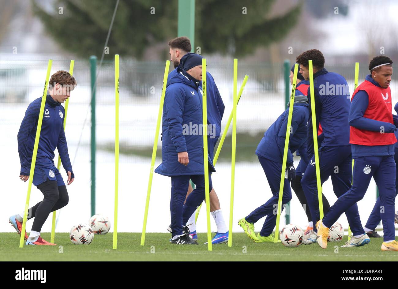 Open training of GNK Dinamo during media day as part of winter ...