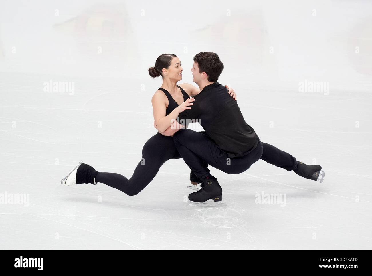 Greay Britain's Anastasia Vaipan-Law and Luke Digby during a practice ...