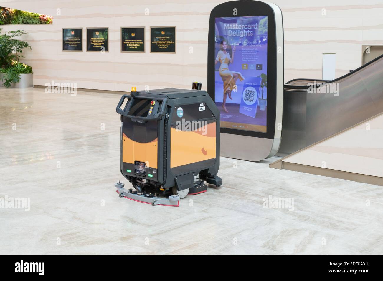 Singapore, Singapore - October 3, 2025: An automated cleaning robot ...
