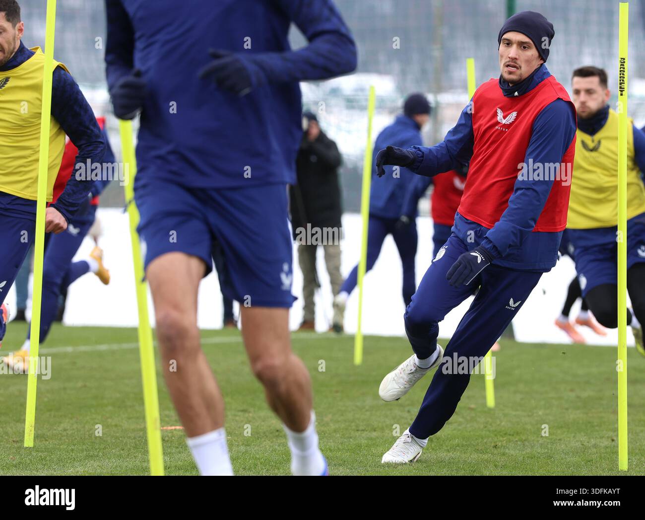 Open training of GNK Dinamo during media day as part of winter ...