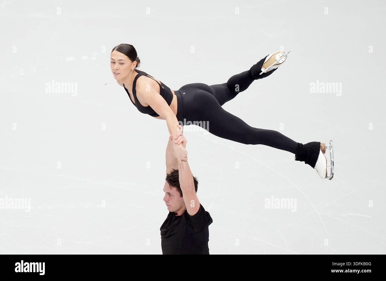 Greay Britain's Anastasia Vaipan-Law and Luke Digby during a practice ...