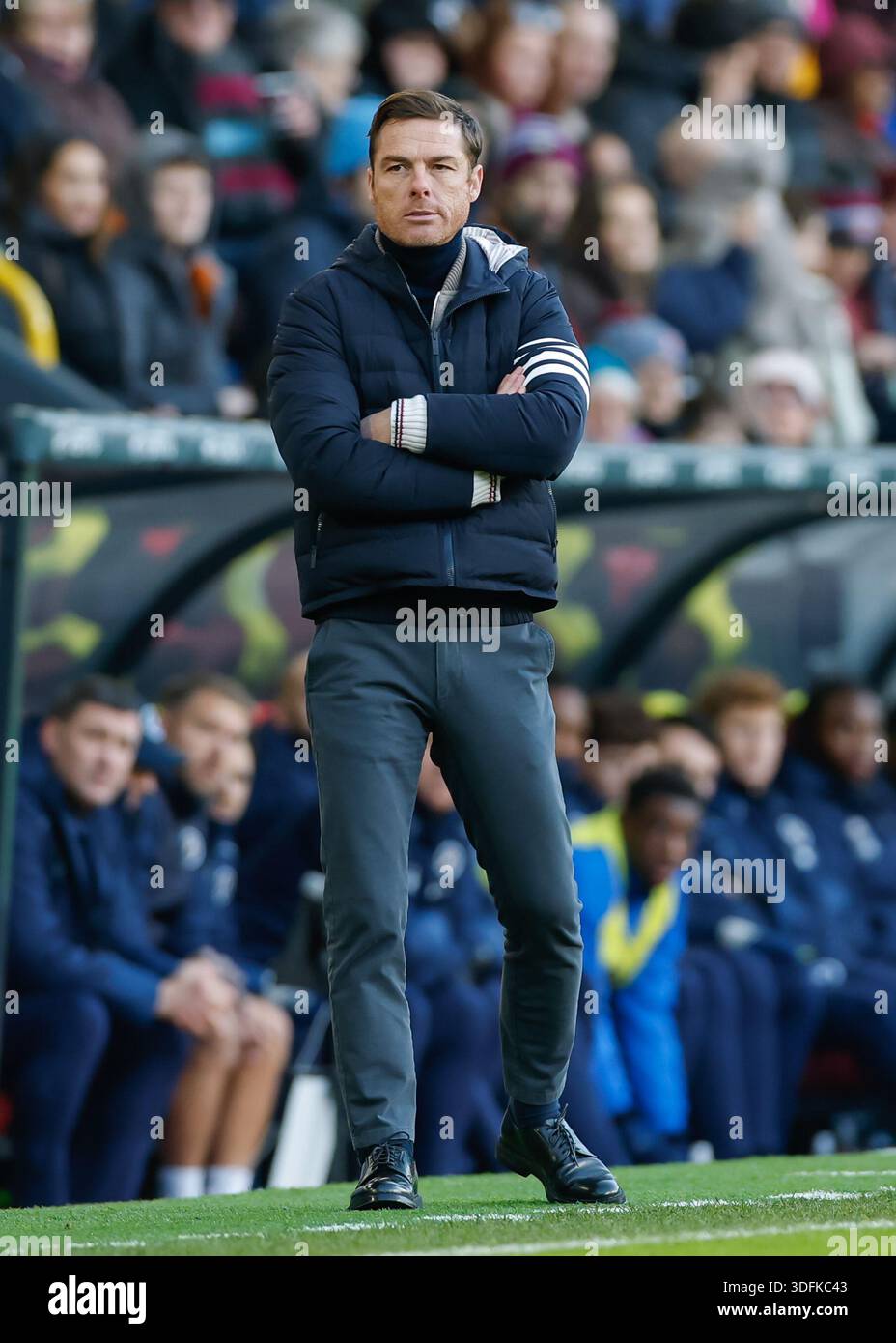 Burnley manager Scott Parker during the Emirates FA Cup third round ...