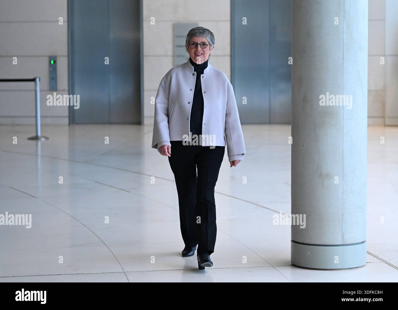 13 January 2026, Berlin: Britta Haßelmann, leader of the Bündnis 90/Die ...