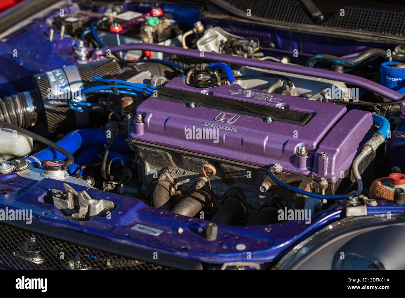 Imola, italy 01 january 2026: custom-built performance honda engine bay ...
