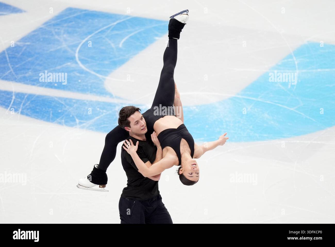 Great Britain's Anastasia Vaipan-Law and Luke Digby during a practice ...