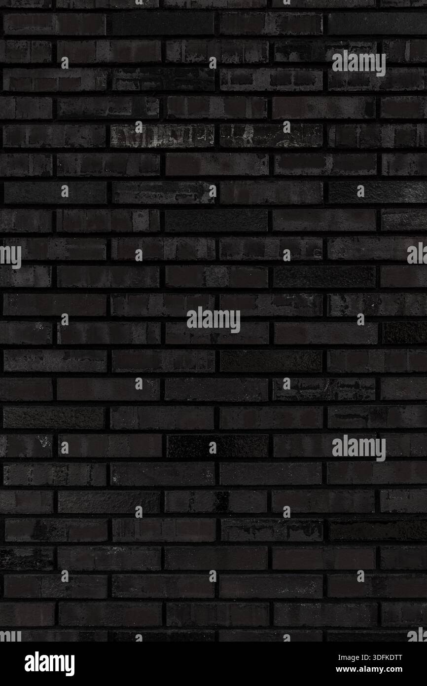 Old black brick wall. Abstract interior background Stock Photo - Alamy