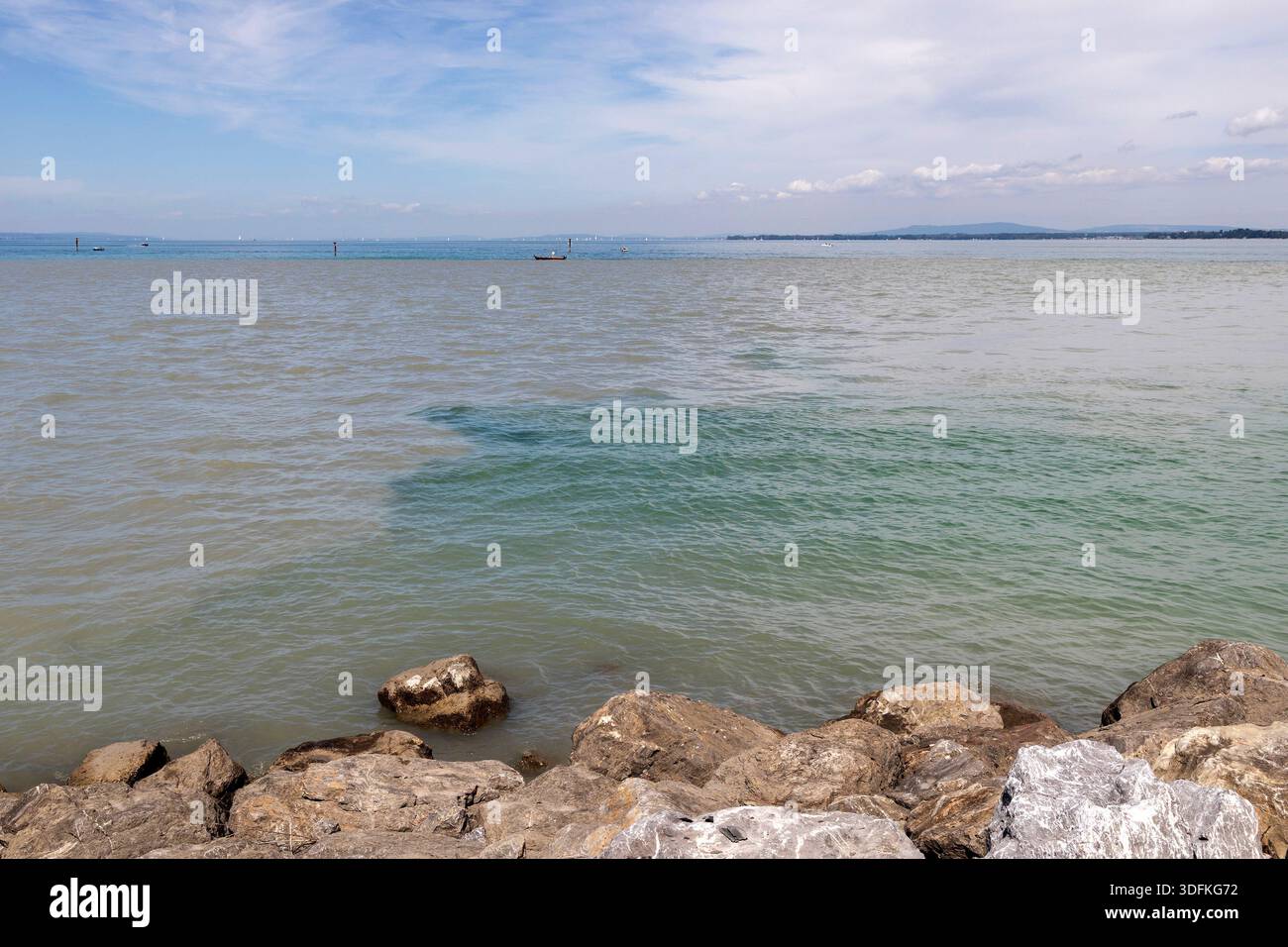 Bodensee, Rheindelta in Hard am Rheinspitz in Vorarlberg, Österreich ...