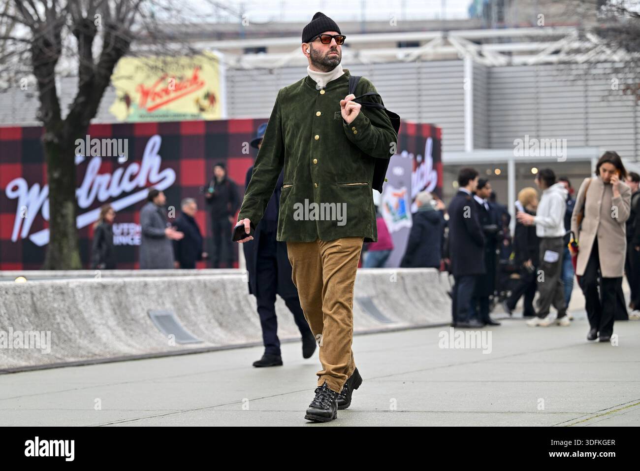 Fortezza da Basso, Florence, Italy, January 13, 2026, Fashion people at ...