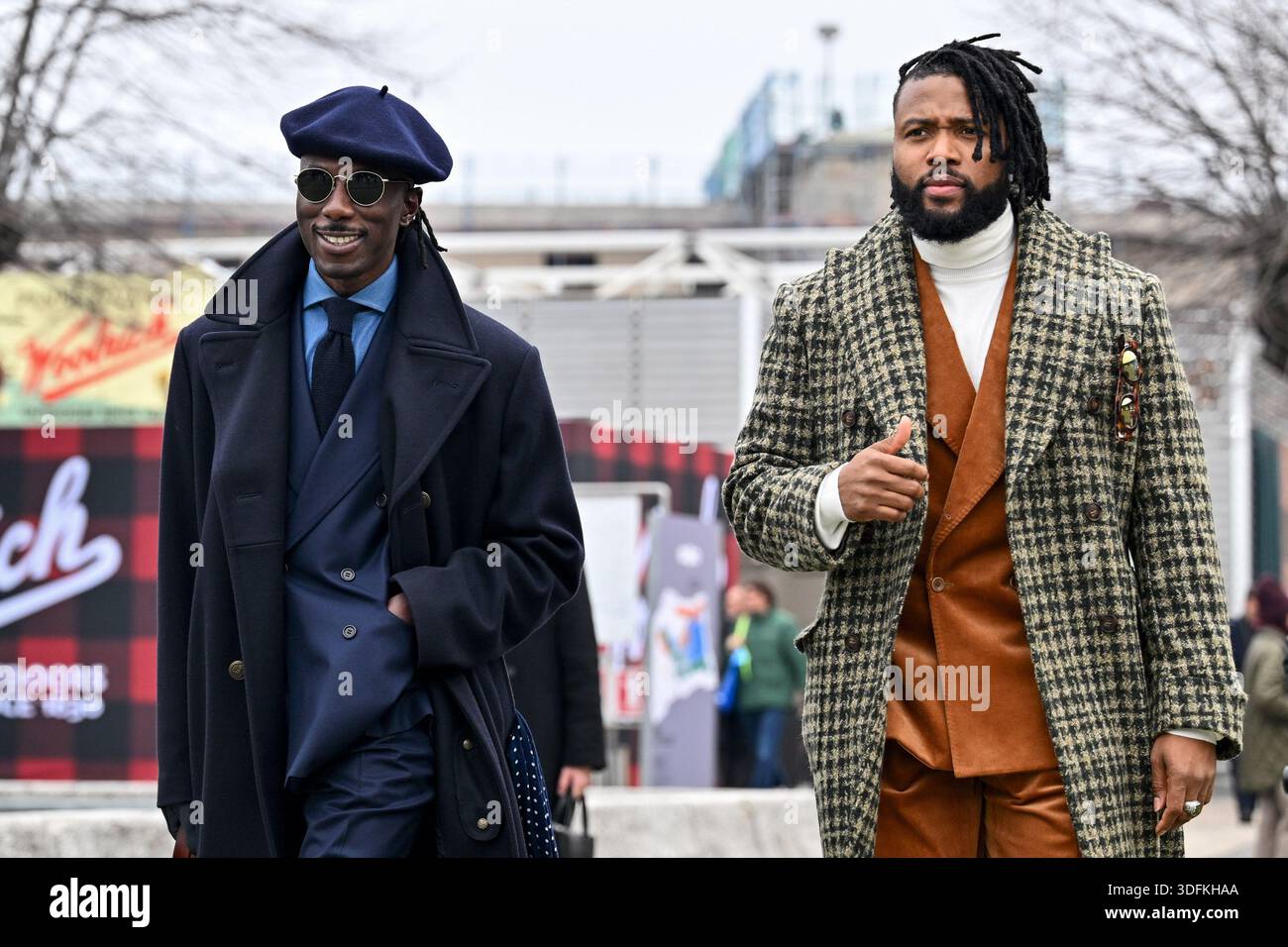 Fortezza da Basso, Florence, Italy, January 13, 2026, Fashion people at ...