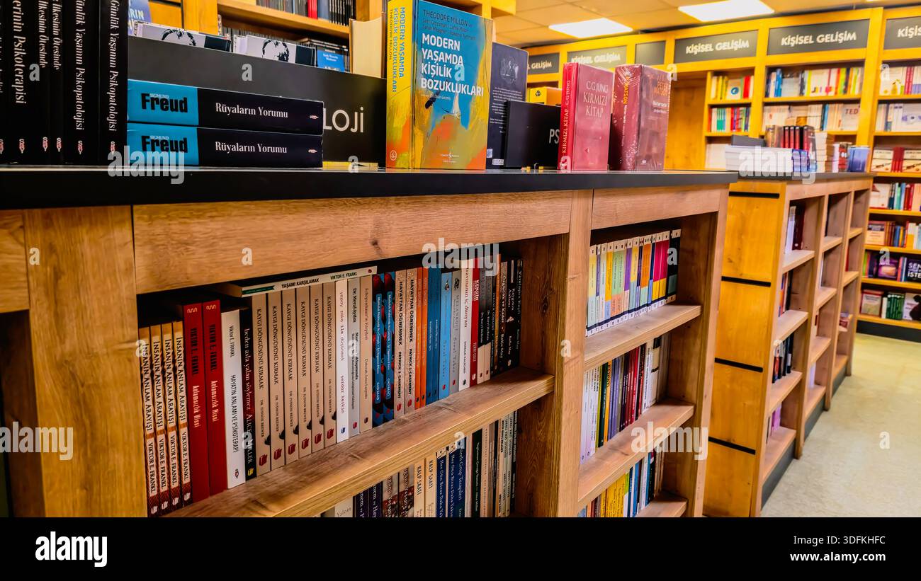 Interior view of a modern bookstore Interior view of a modern bookstore ...