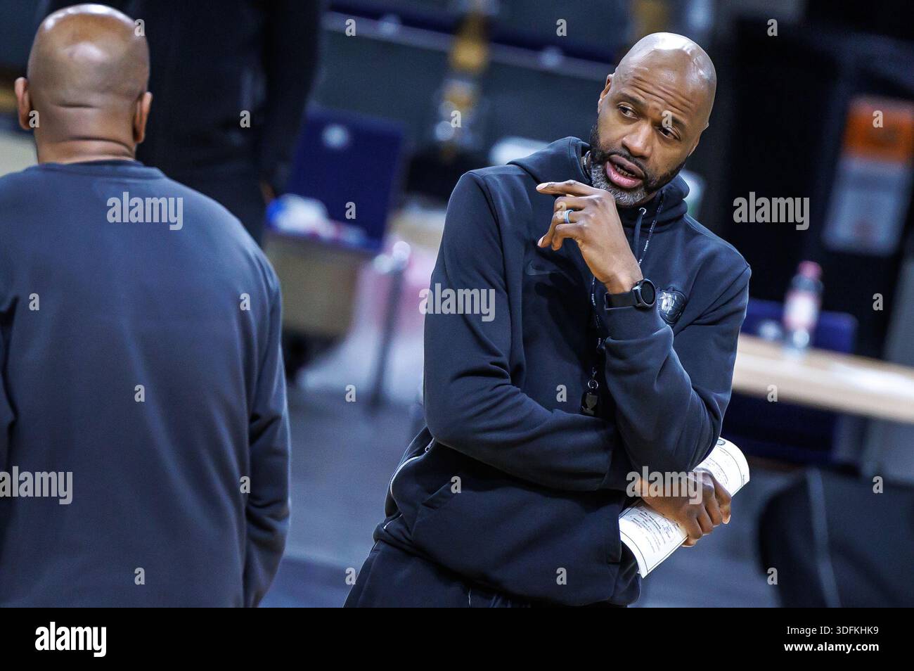13 January 2026, Berlin: Basketball: NBA, head coach Jamahl Mosley ...