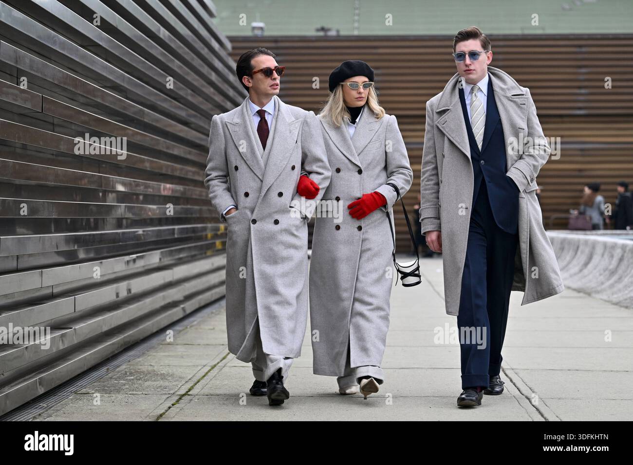 Fortezza da Basso, Florence, Italy, January 13, 2026, Fashion people at ...