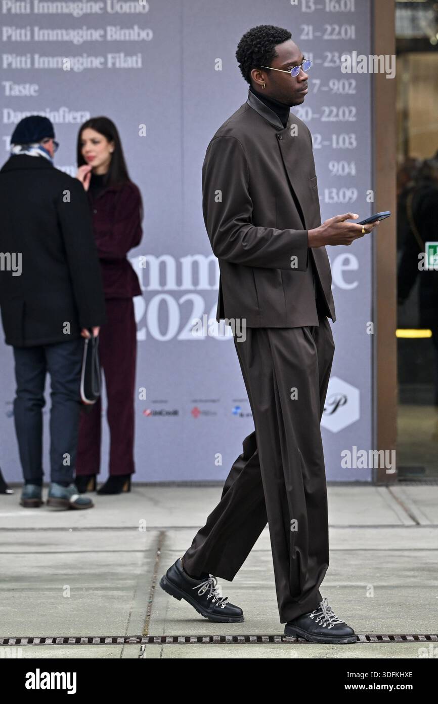 Fortezza da Basso, Florence, Italy, January 13, 2026, Fashion people at ...