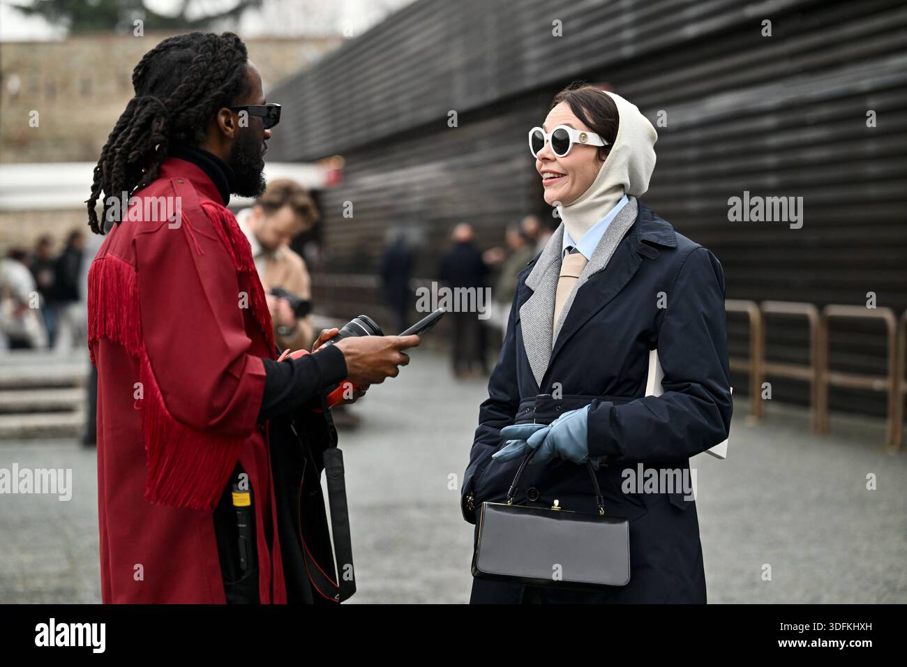 Fortezza da Basso, Florence, Italy, January 13, 2026, Fashion people at ...