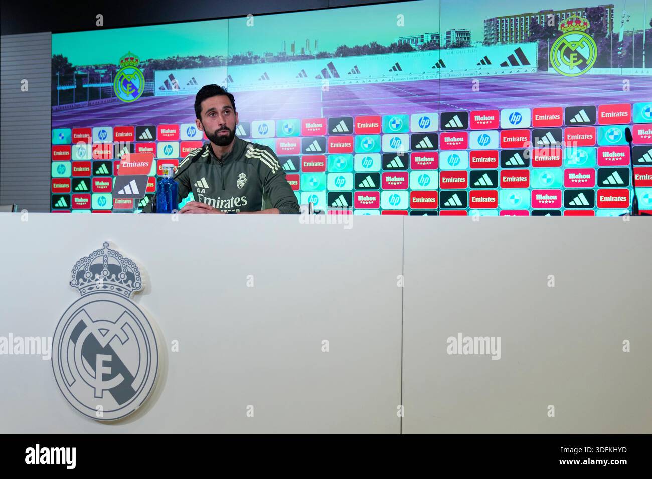 Real Madrid new coach Alvaro Arbeloa attends a press conference at the ...