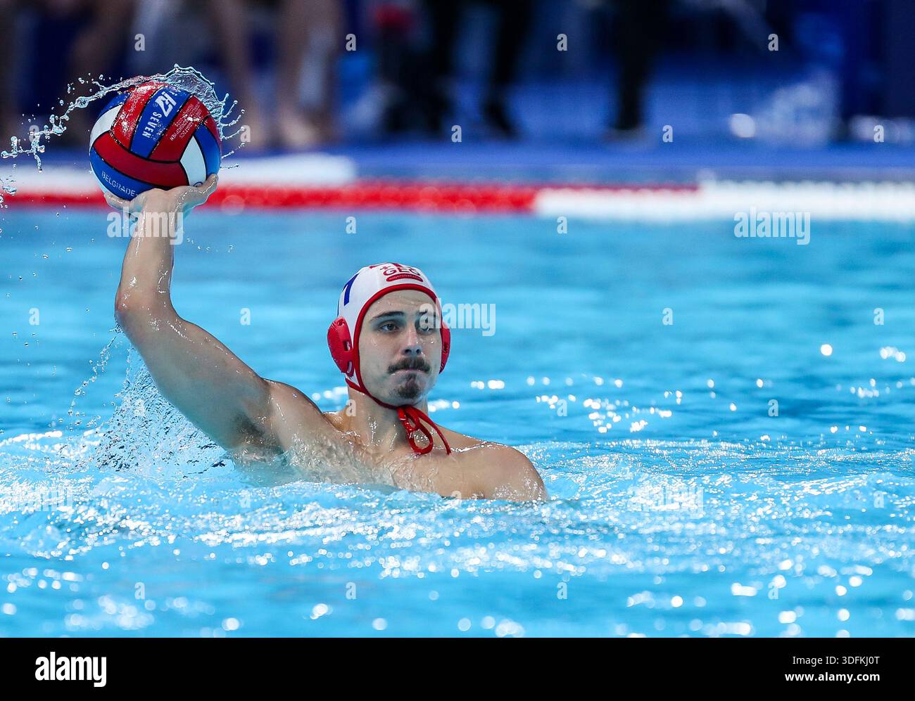 Belgrade, Serbia. 13th Jan, 2026. Veljko Tankosic of Georgia in action ...